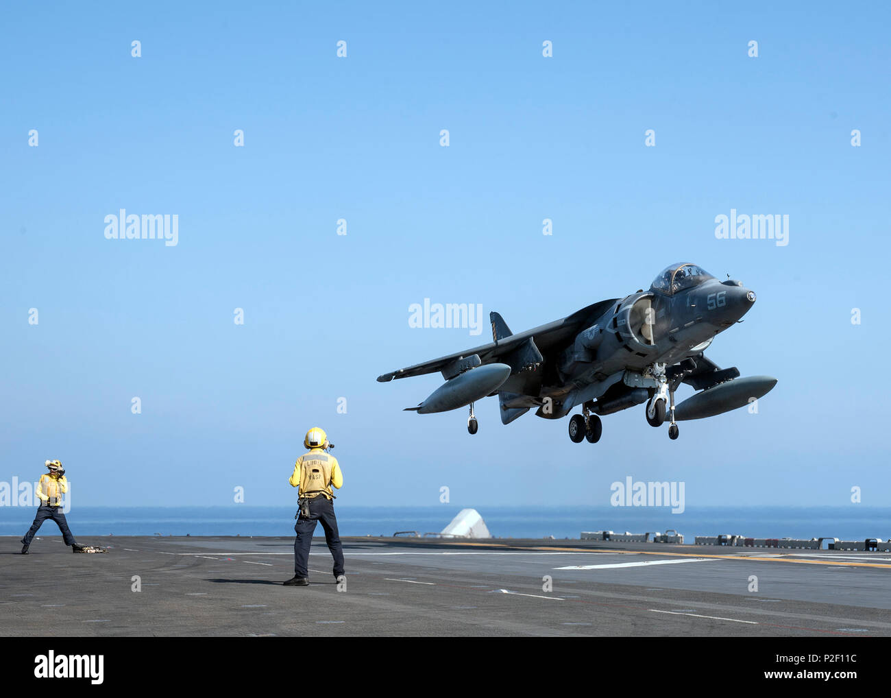 160914-N-JW440-134 MEDITERRANEAN SEA (Sept. 14, 2016) An AV-8B Harrier ...