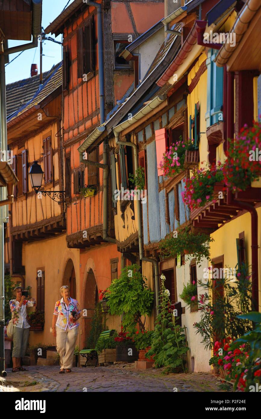France, Haut Rhin, Alsace Wine Route, Eguisheim, labeled the Most ...