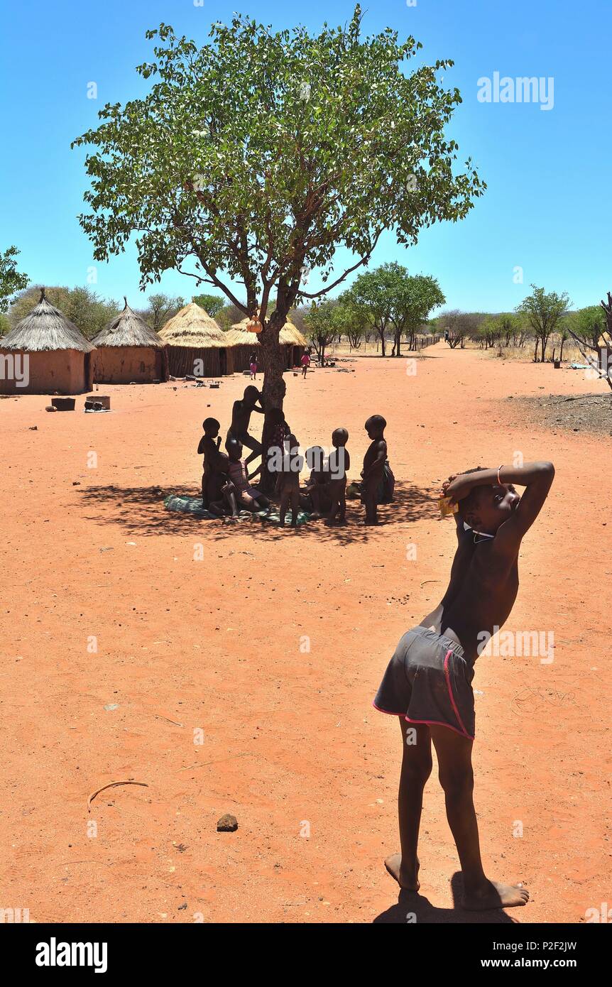 Namibia, Damaraland, Kamanjab, Himba village Stock Photo - Alamy