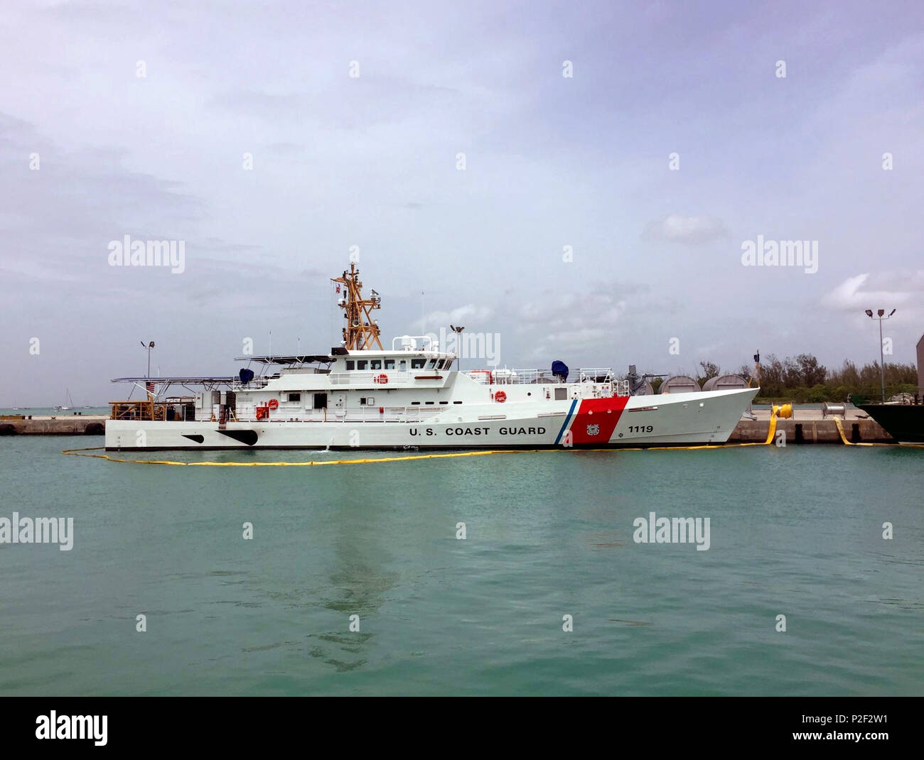 Coast Guard Cutter Rollin A. Fritch pauses at the pier in Key West ...