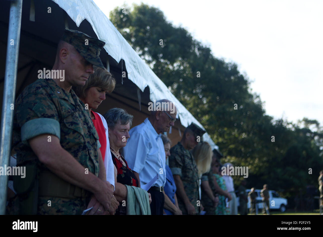 U.S. Marine Corps Brig. Gen. David Maxwell, Commanding General, left ...