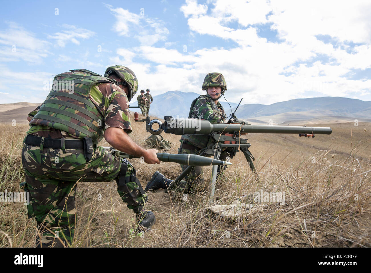 Georgian and Romanian forces synchronize anti-armor capabilities using ...