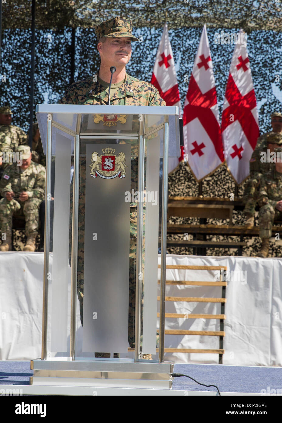 Col. Charles Risio, officer in charge of the Marine Corps coordination ...