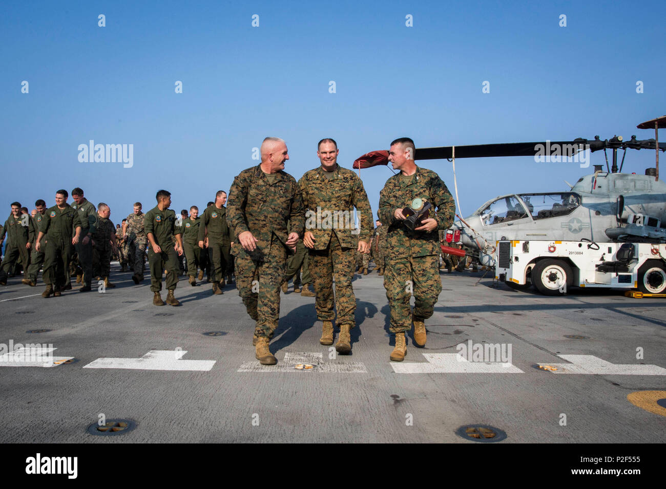 Col. Tye R. Wallace, commander of the 31st Marine Expeditionary Unit ...