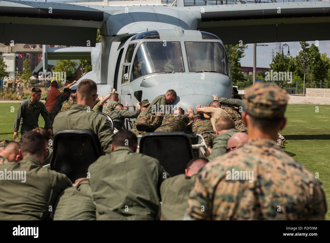 U.S. Marines assigned to Marine Aviation Logistics Squadron 29, and ...