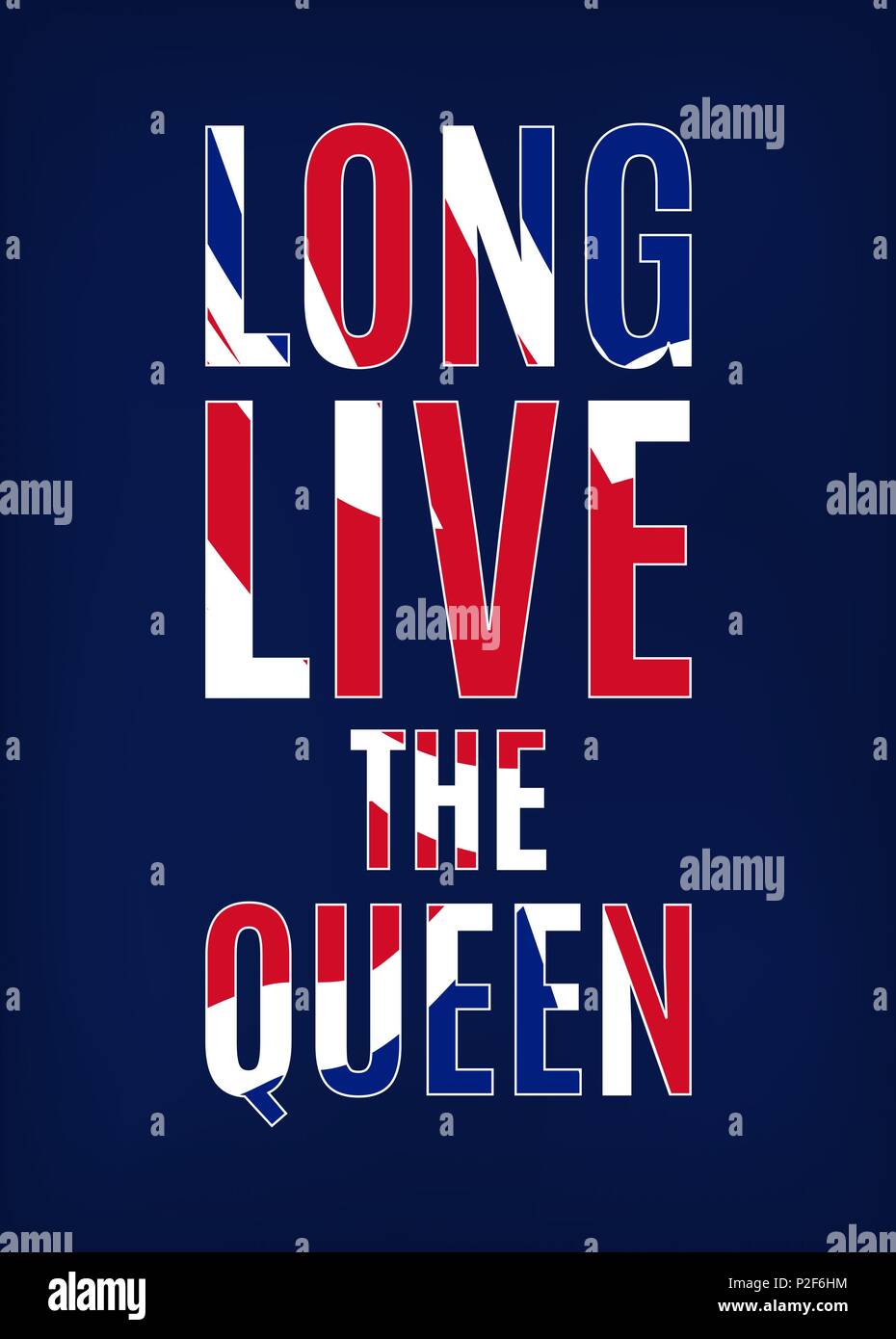 Long live the Queen greeting card design template Stock Vector Image ...