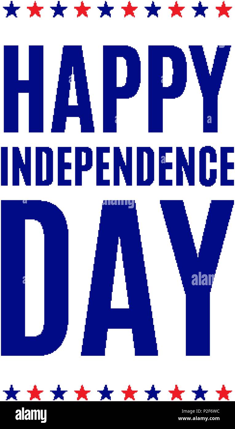 American national holiday greeting card template illustration Stock ...