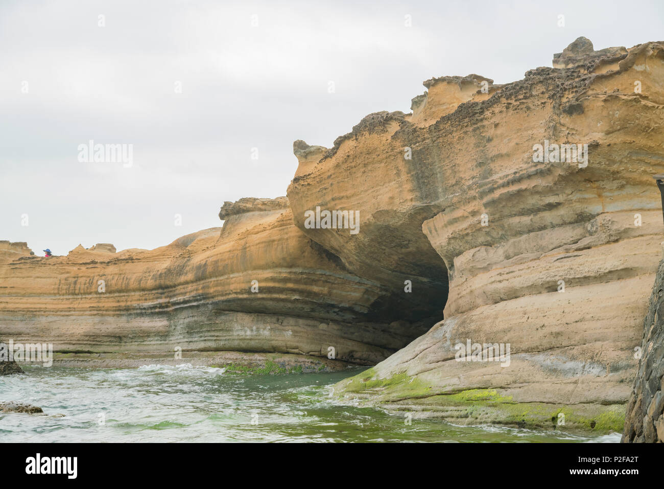 Special rocks in Yehliu Geopark at New Taipei City, Taiwan Stock Photo ...