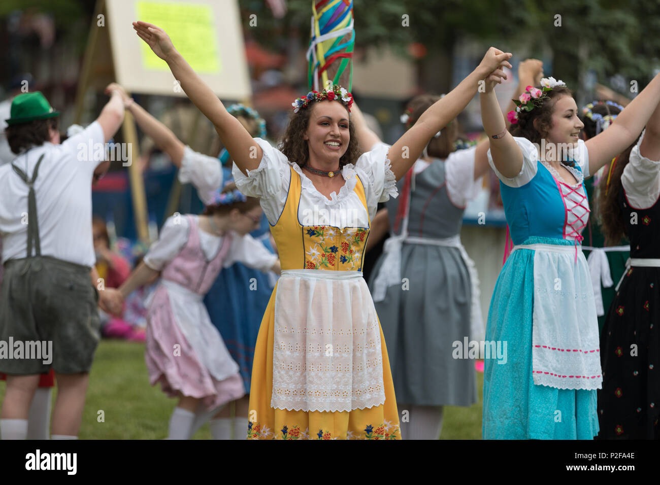 German maypole hi-res stock photography and images - Alamy