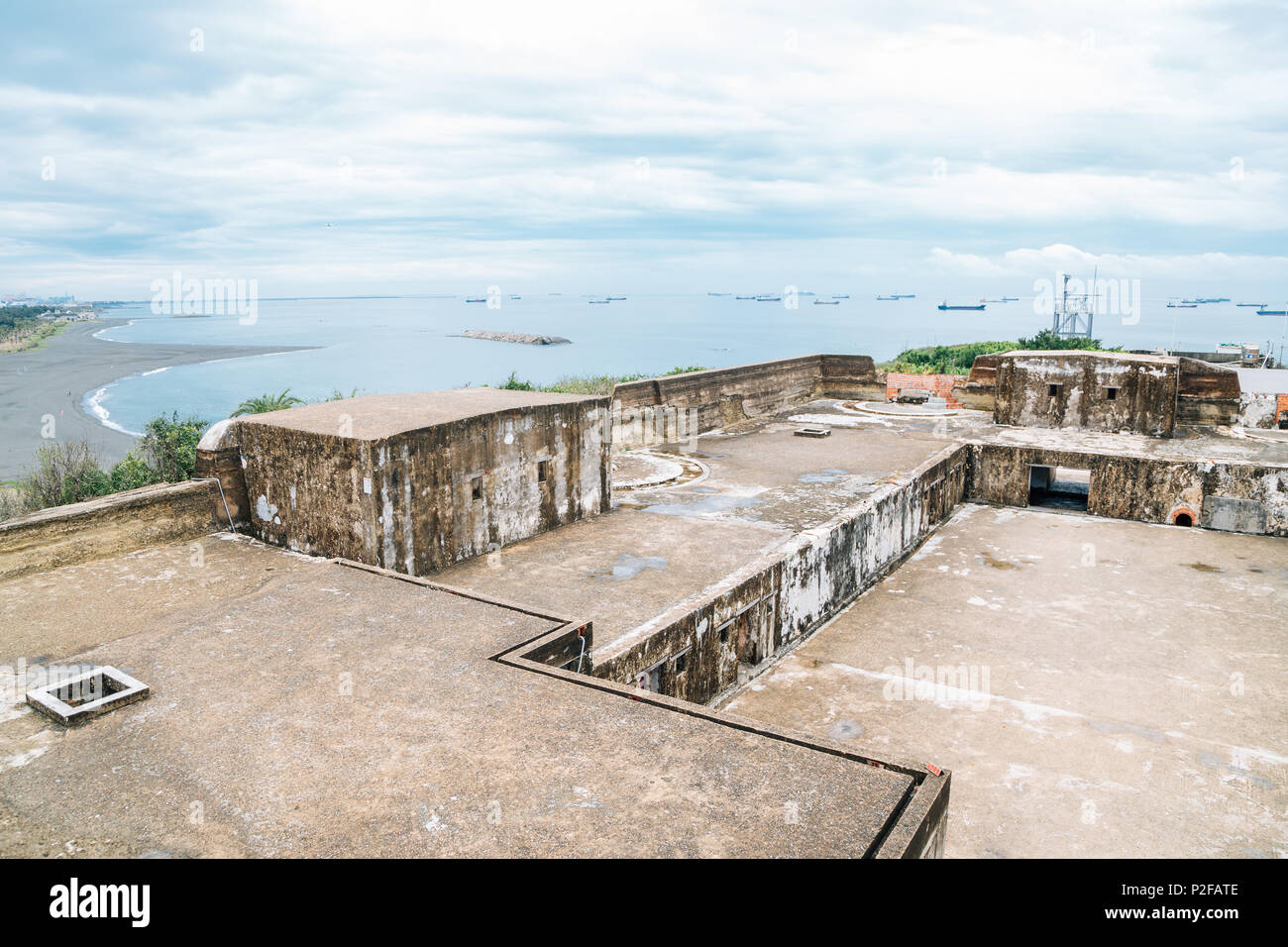 Cijin beach and Cihou Fort in Kaohsiung, Taiwan Stock Photo - Alamy