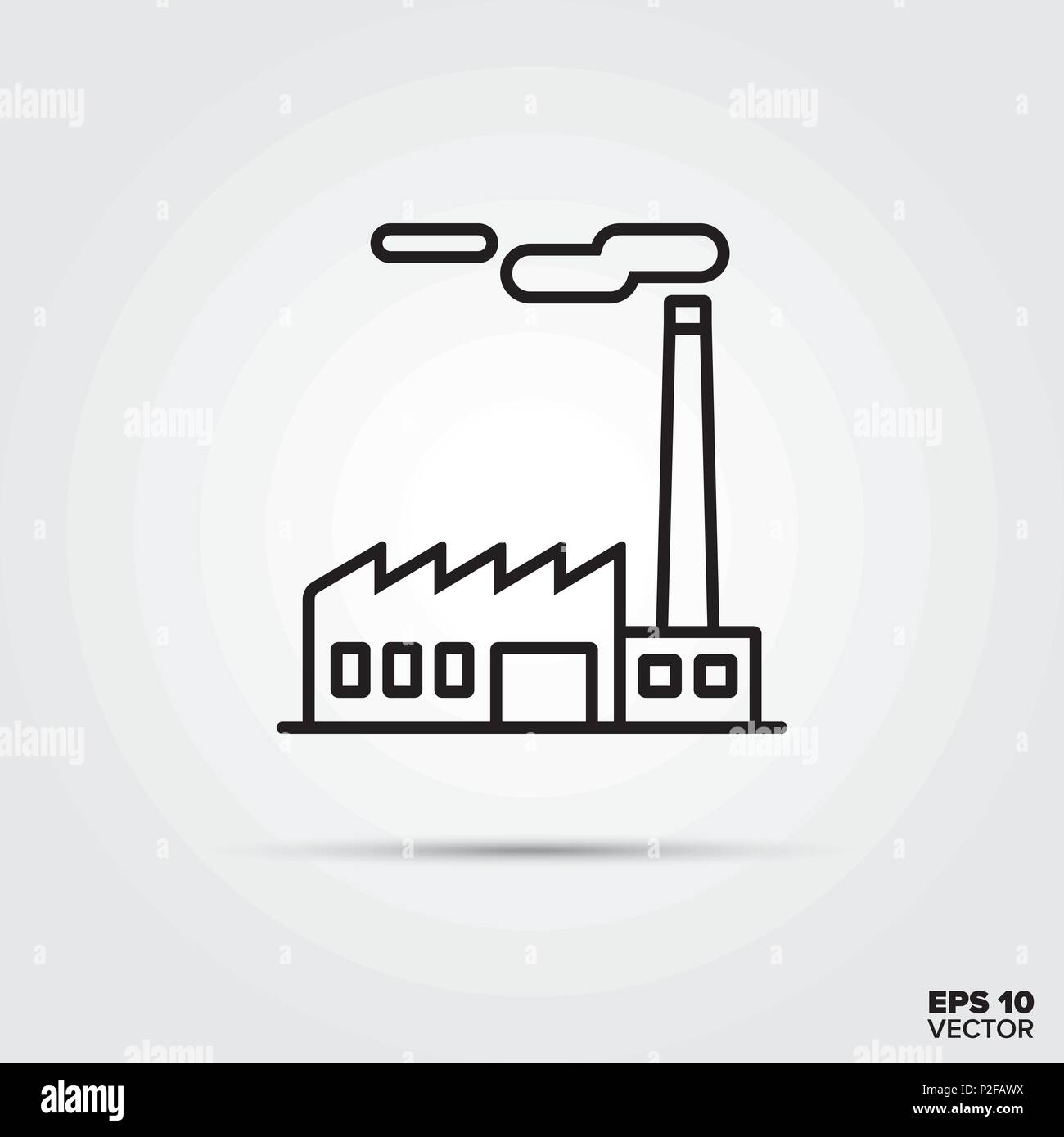 Factory building symbol icon vector hi-res stock photography and images ...
