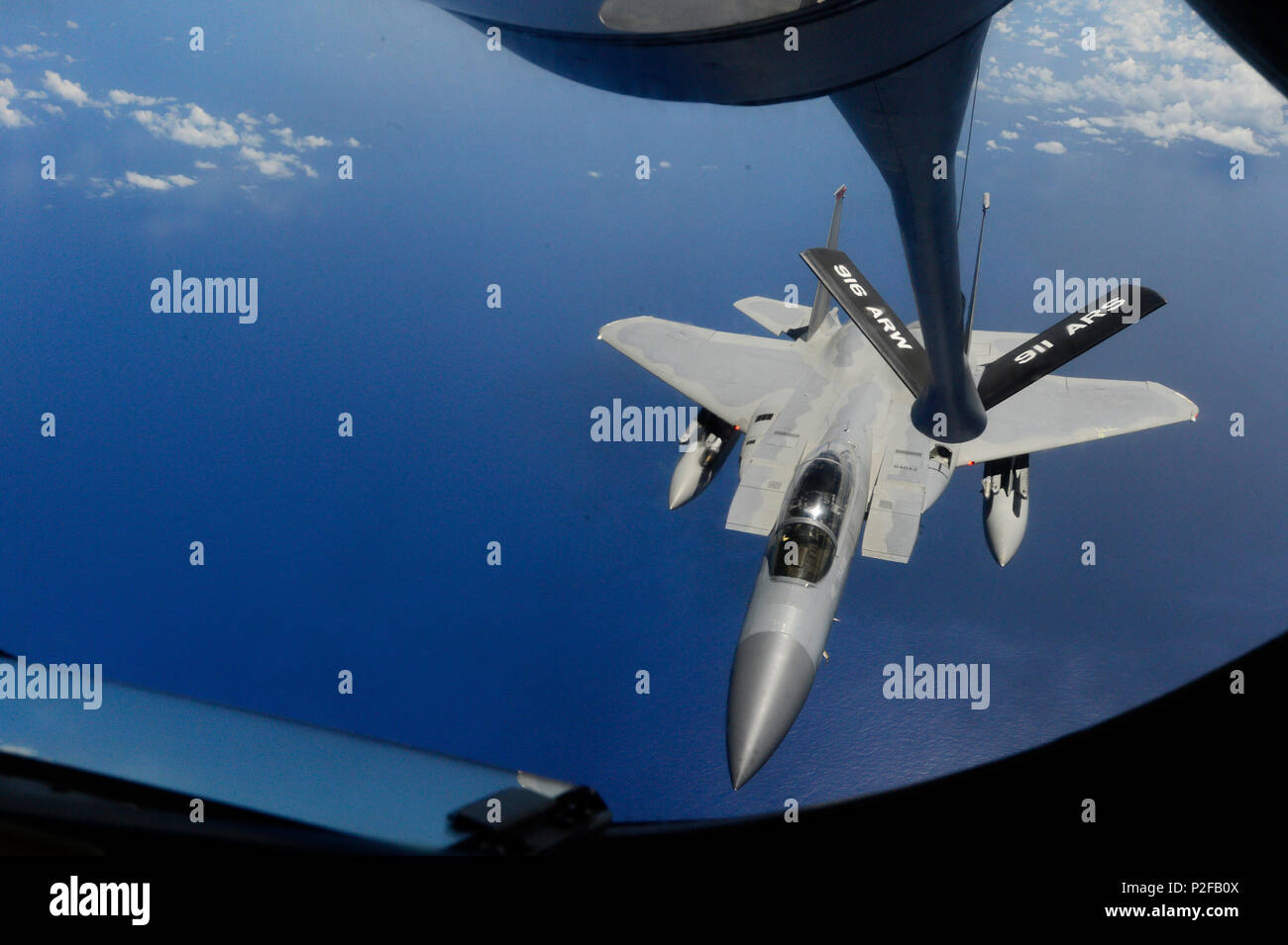 An F-15C Eagle, from the 67th Fighter Squadron, part of the 18th ...