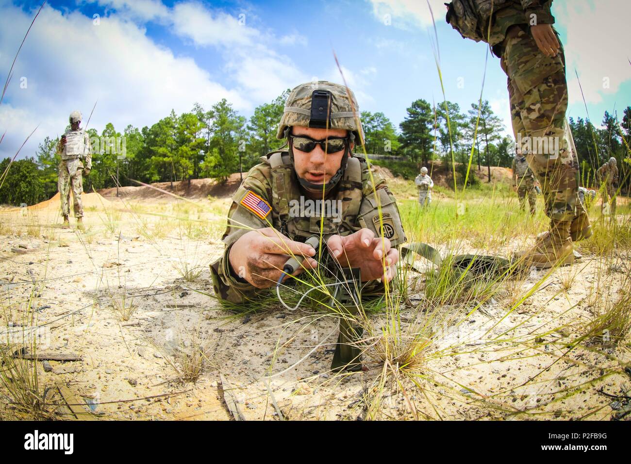 A Soldier from 122nd Aviation Support Battalion, 82nd Combat Aviation ...