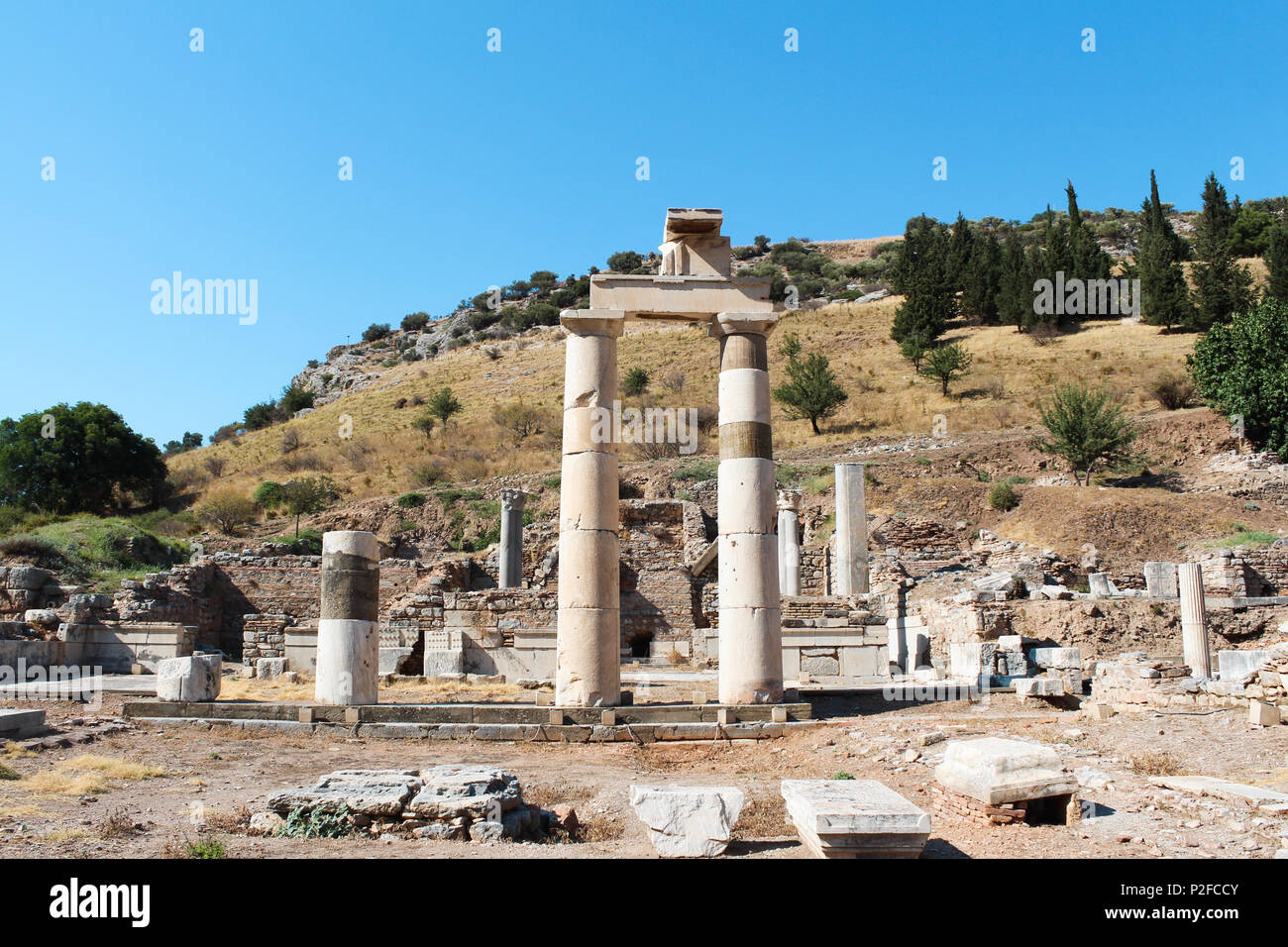 Ephesus ancient ruins in Selcuk, Turkey Stock Photo - Alamy