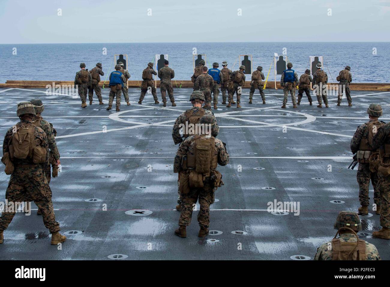 Marines with Company G, Battalion Landing Team, 2nd Battalion, 4th ...