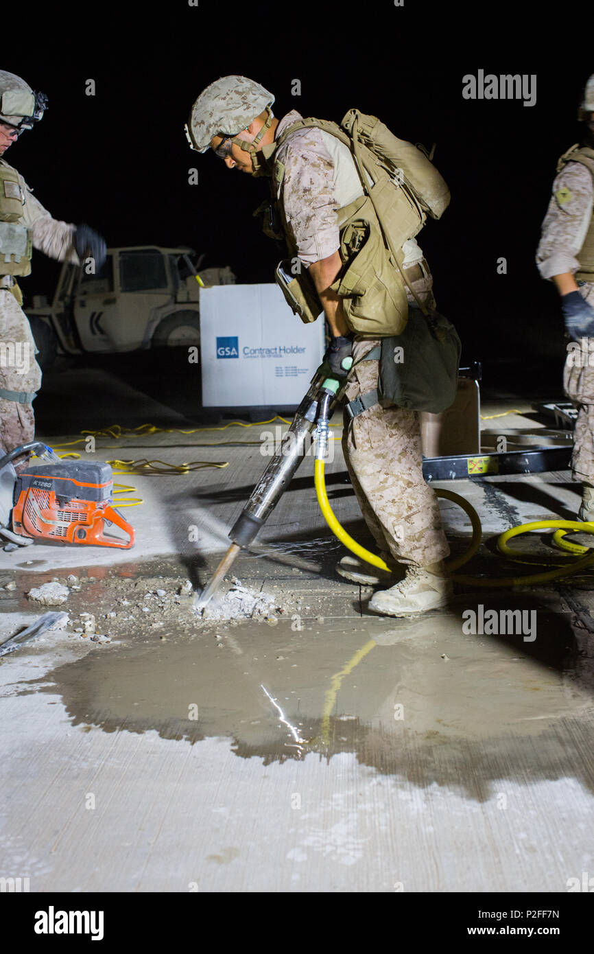 U.S. Marine Corps Cpl. Alejandro Ayala, an engineer assistant with ...