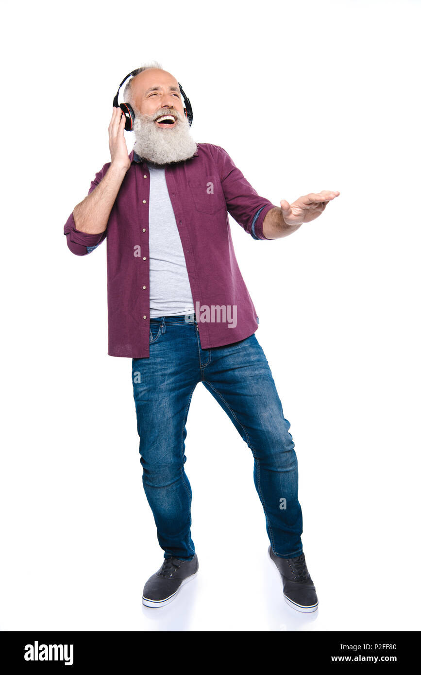 Happy man dancing hi-res stock photography and images - Alamy