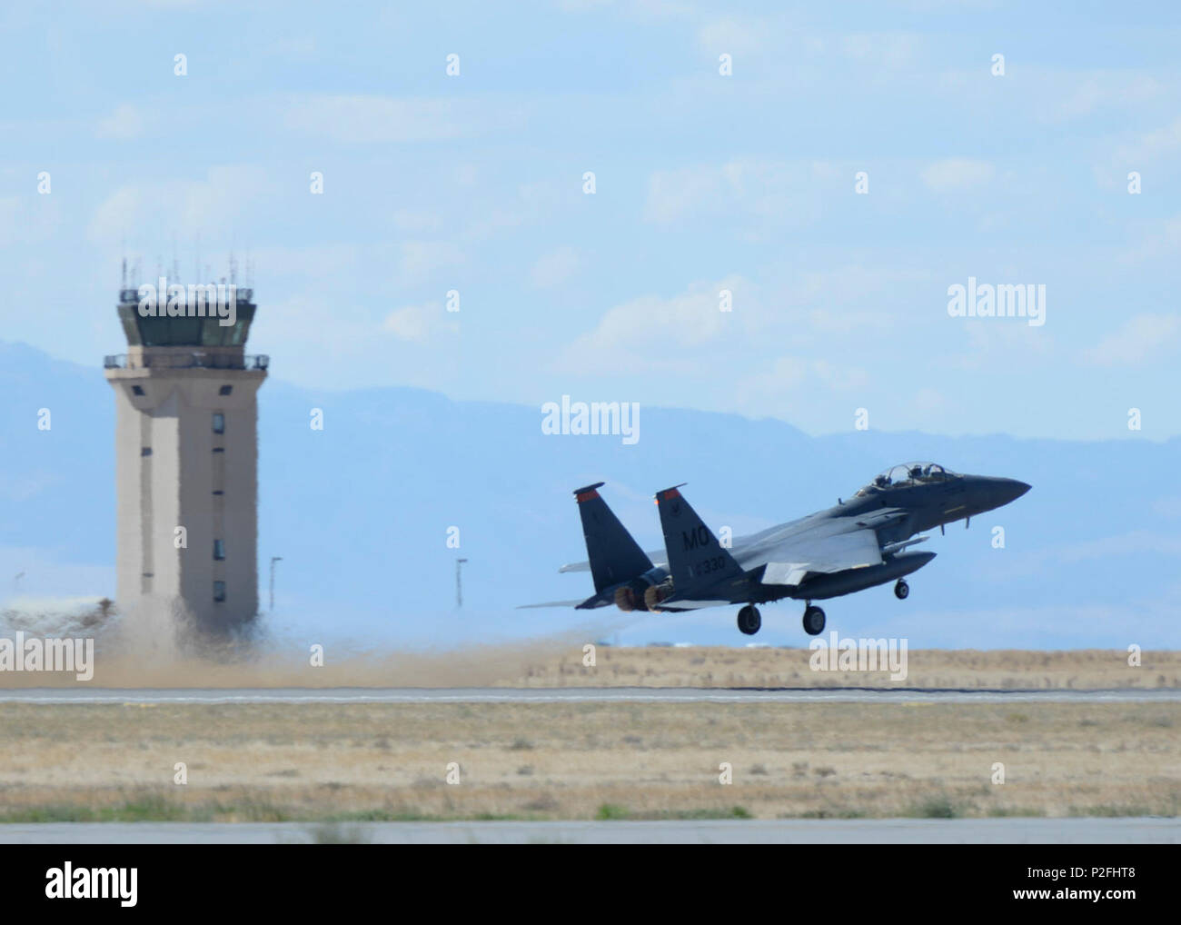 An F-15E Strike Eagle from the 391st Fighter Squadron, known as the ...