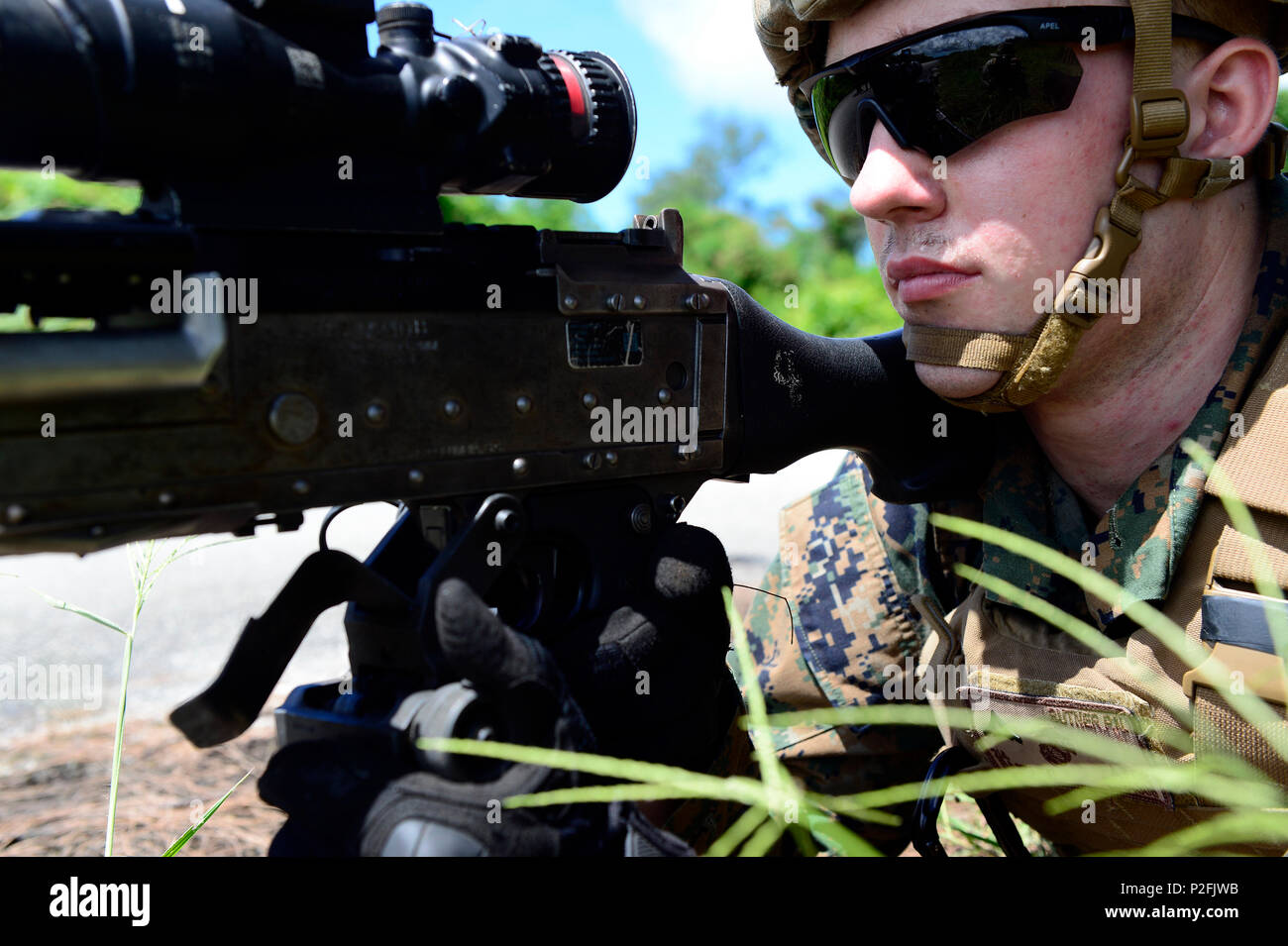 Lance Cpl. Patrick Butner, machinegunner with 2nd Battalion, 4th Marine ...