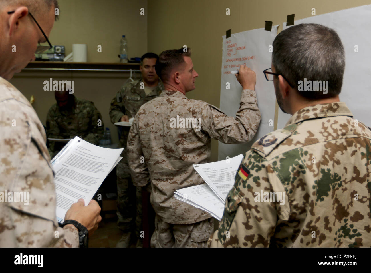 United States and multinational service members work together during ...