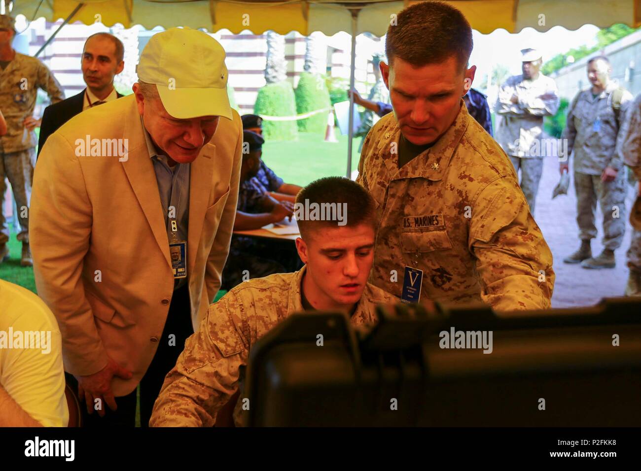 U.S. Marine Lt. Col. Todd B. Sanders, Commanding Officer Combat ...