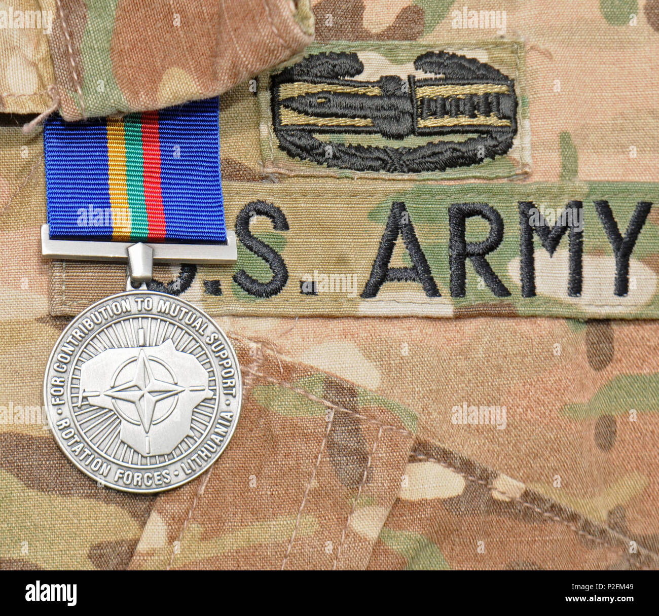 RUKLA, Lithuania – A Lithuanian Armed Forces Medal for Mutual Support ...