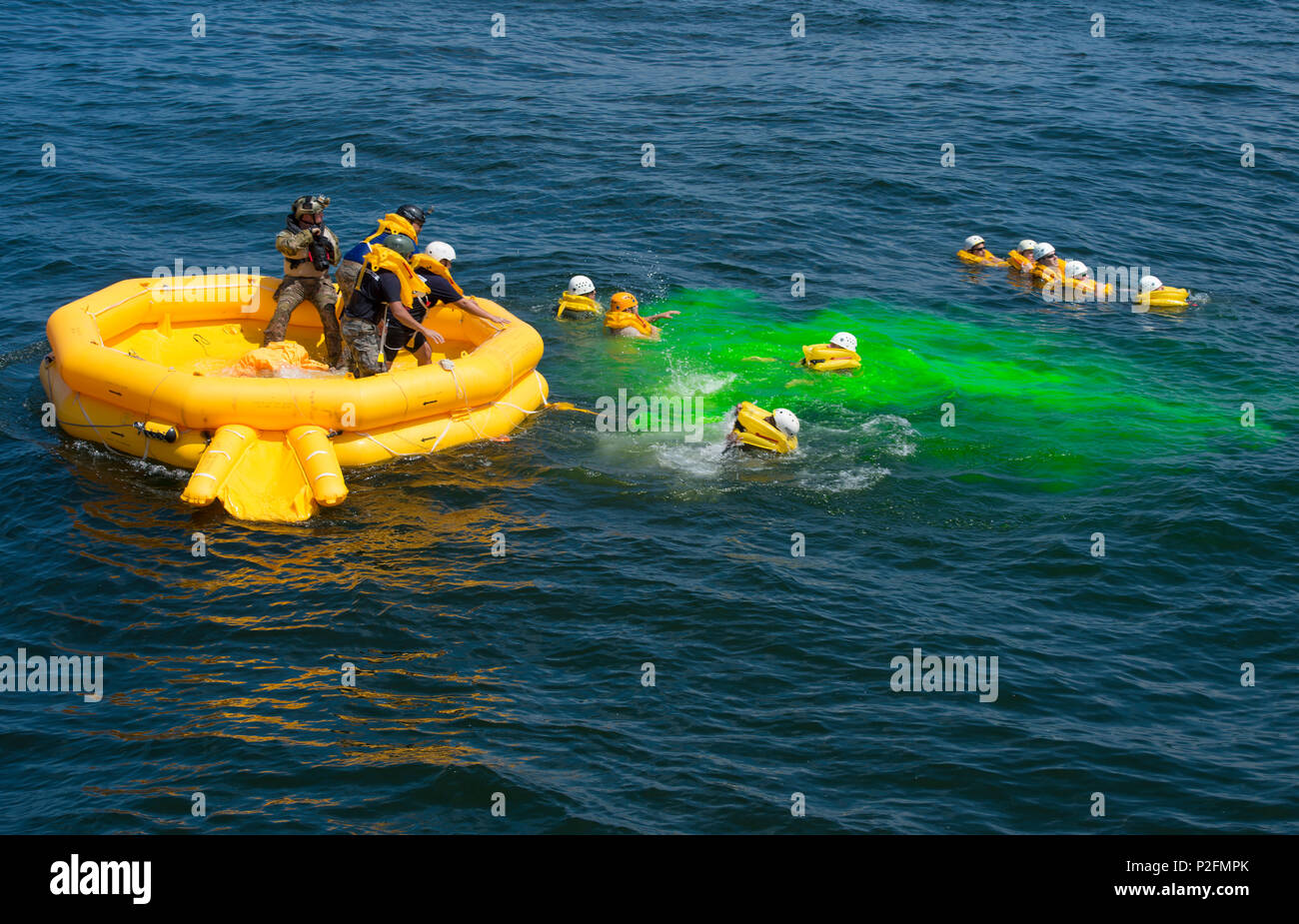 Life raft aerial hi-res stock photography and images - Alamy