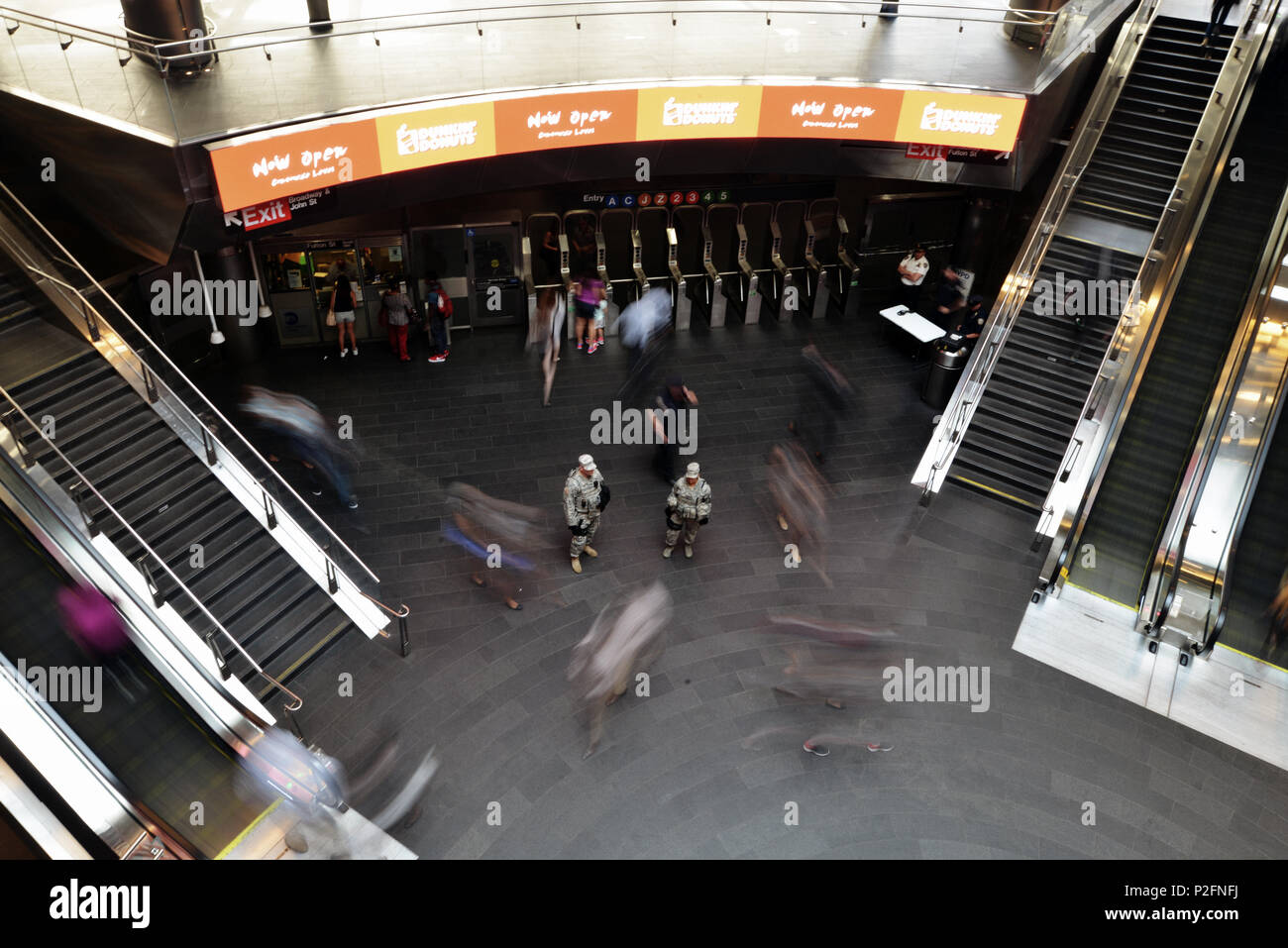 NEW YORK, NY - Members of Joint Task Force Empire Shield ramp up ...