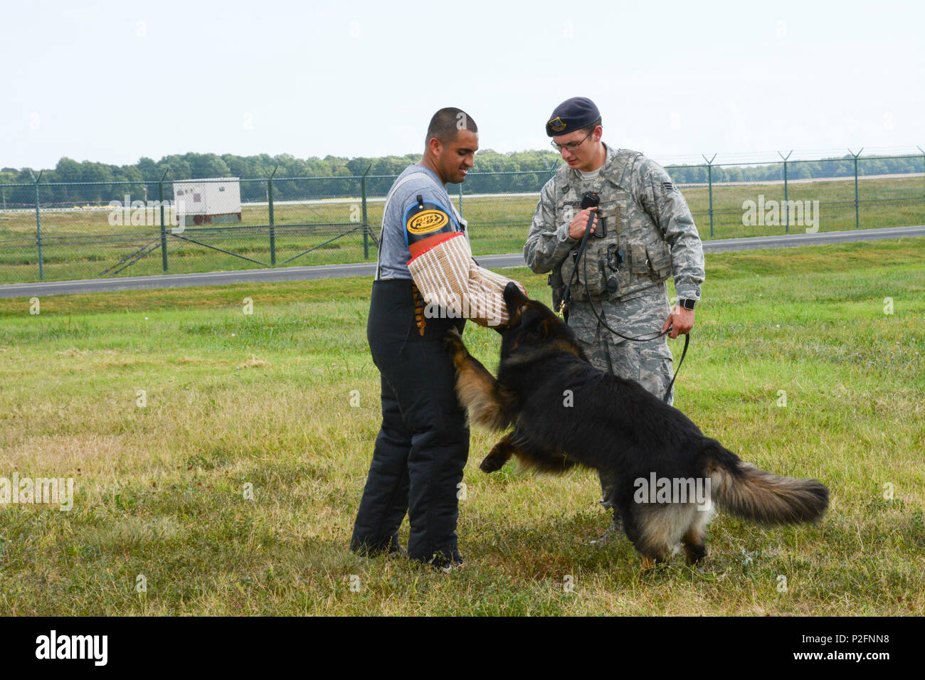 Staff Sgt. Carlos Cortez (left) and Senior Airman David Bischoff, both ...
