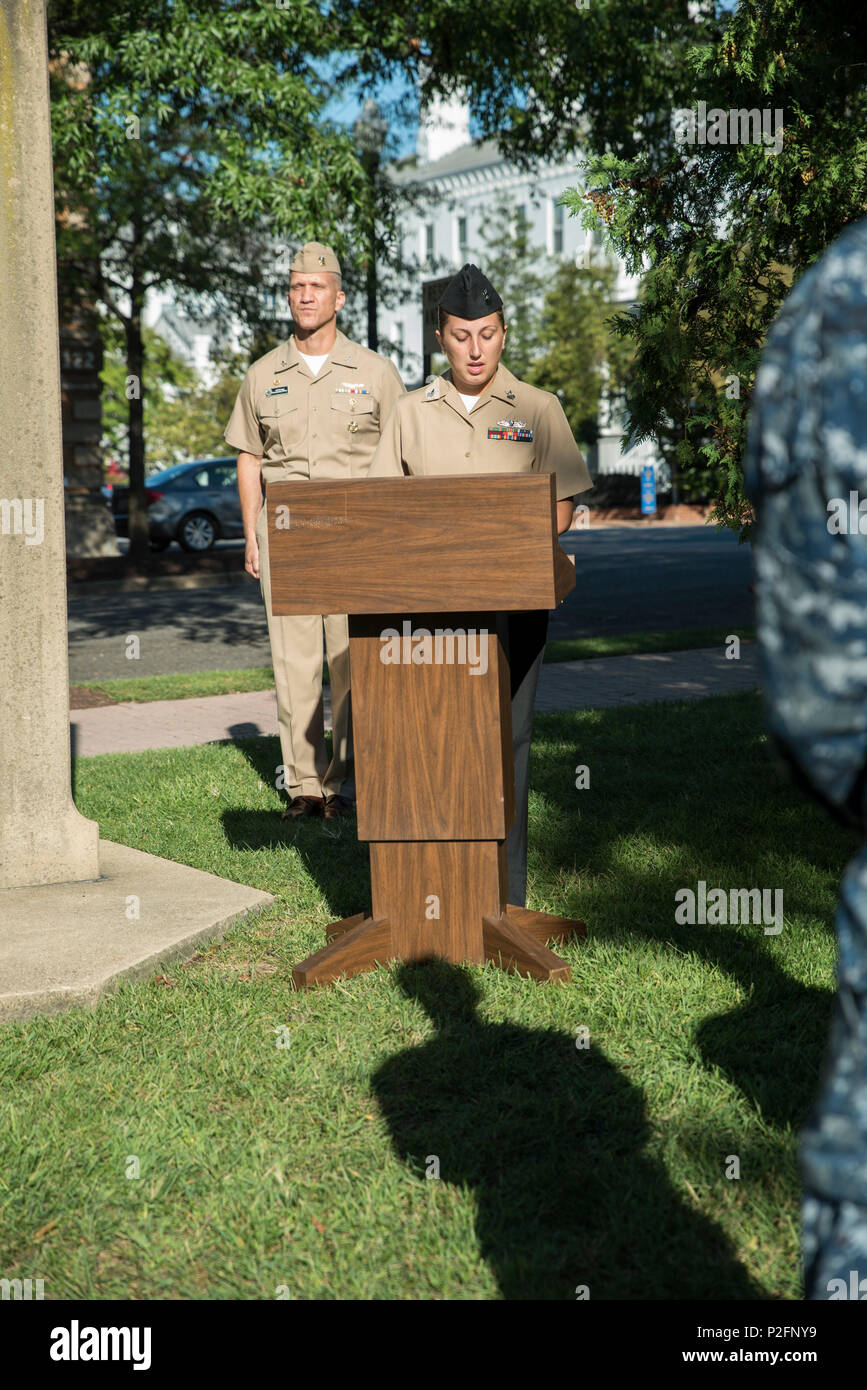 Quartermaster First Class Samantha Honaker, navigator assigned to Naval ...