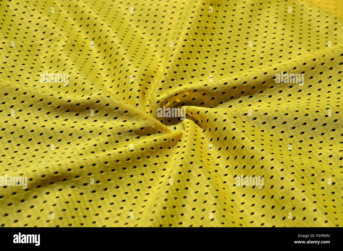 Texture of sportswear made of polyester fiber. Outerwear for sports ...