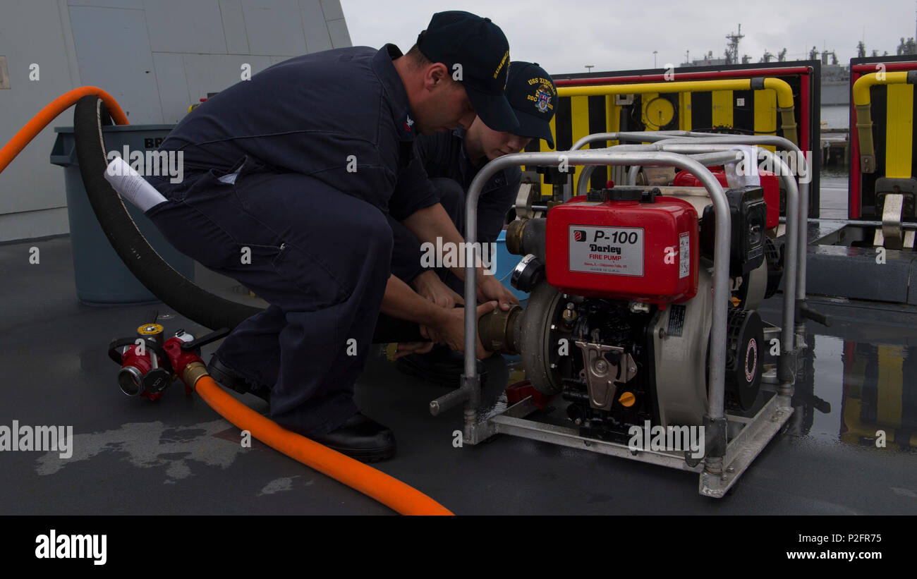 NAVAL STATION NORFOLK (Sept. 22, 2016) Damage Controlman 2nd Class ...