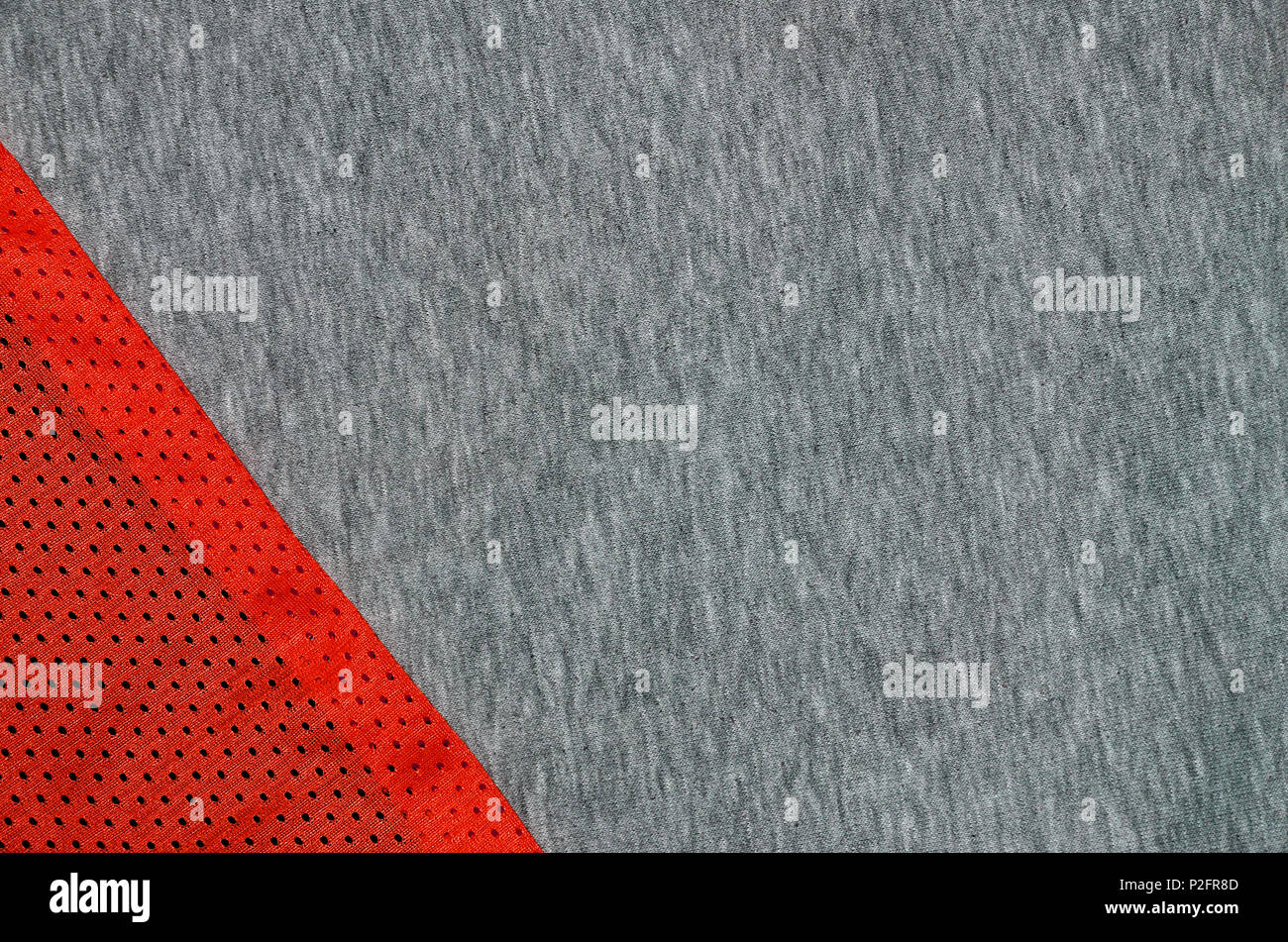 Top view of cloth textile surface. Close-up rumpled heater and knitted ...
