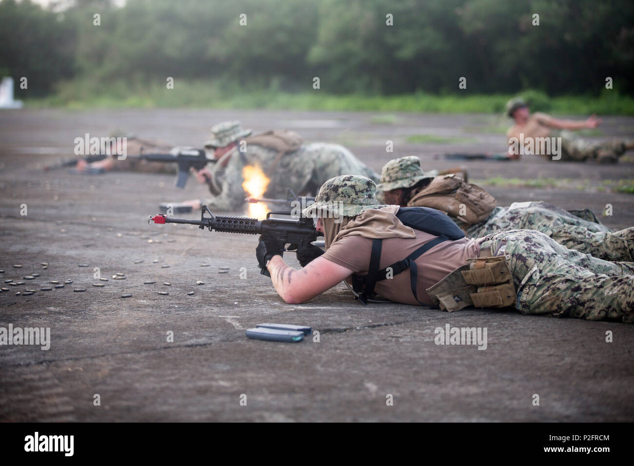 U.S. Navy Sailors with Naval Mobile Construction Battalion 11 and ...