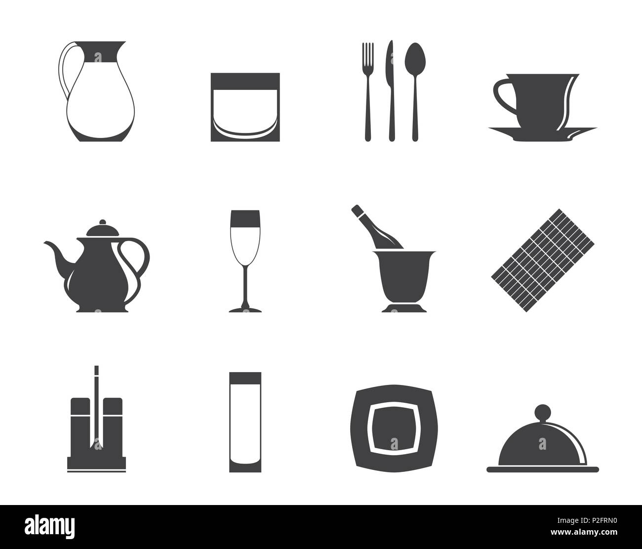 Pitcher water restaurant Stock Vector Images - Alamy