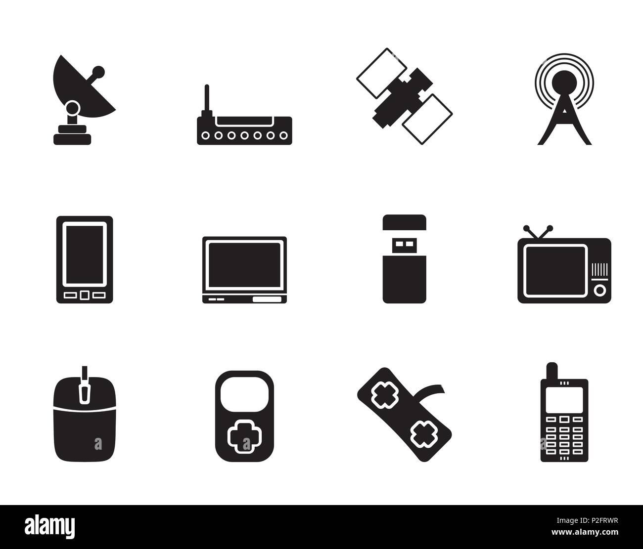 Microwave communication dish Stock Vector Images - Alamy