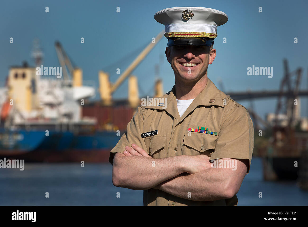 Capt. Nick Anthony, a U.S. Marine Corps recruiting management officer ...