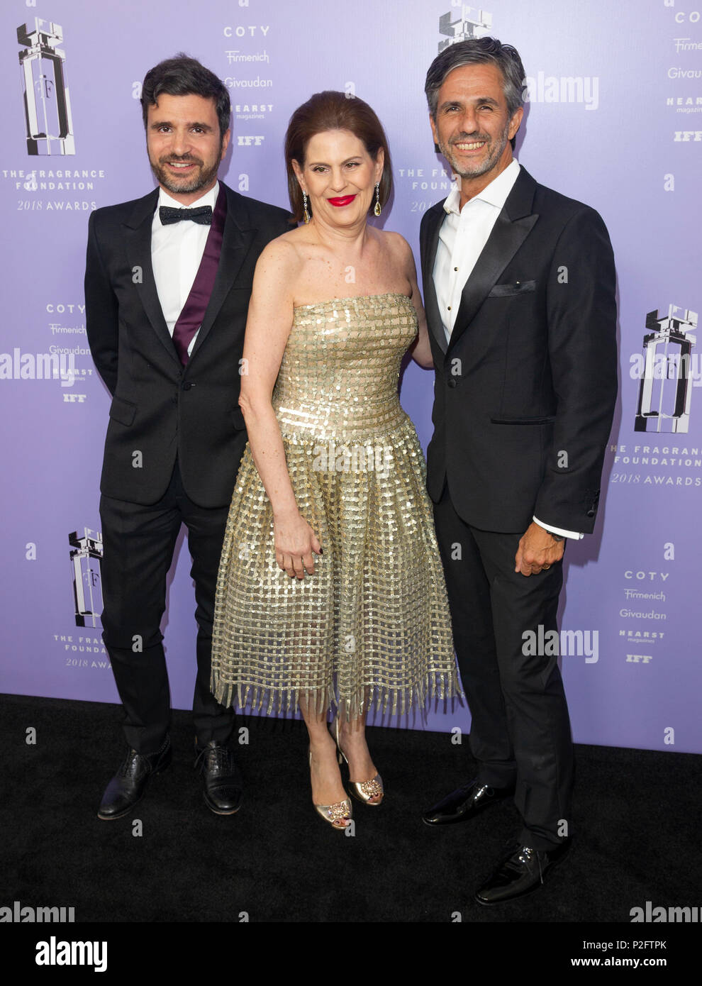 New York, NY - June 12, 2018: Alexandre Choueiri, Linda G. Levy and ...