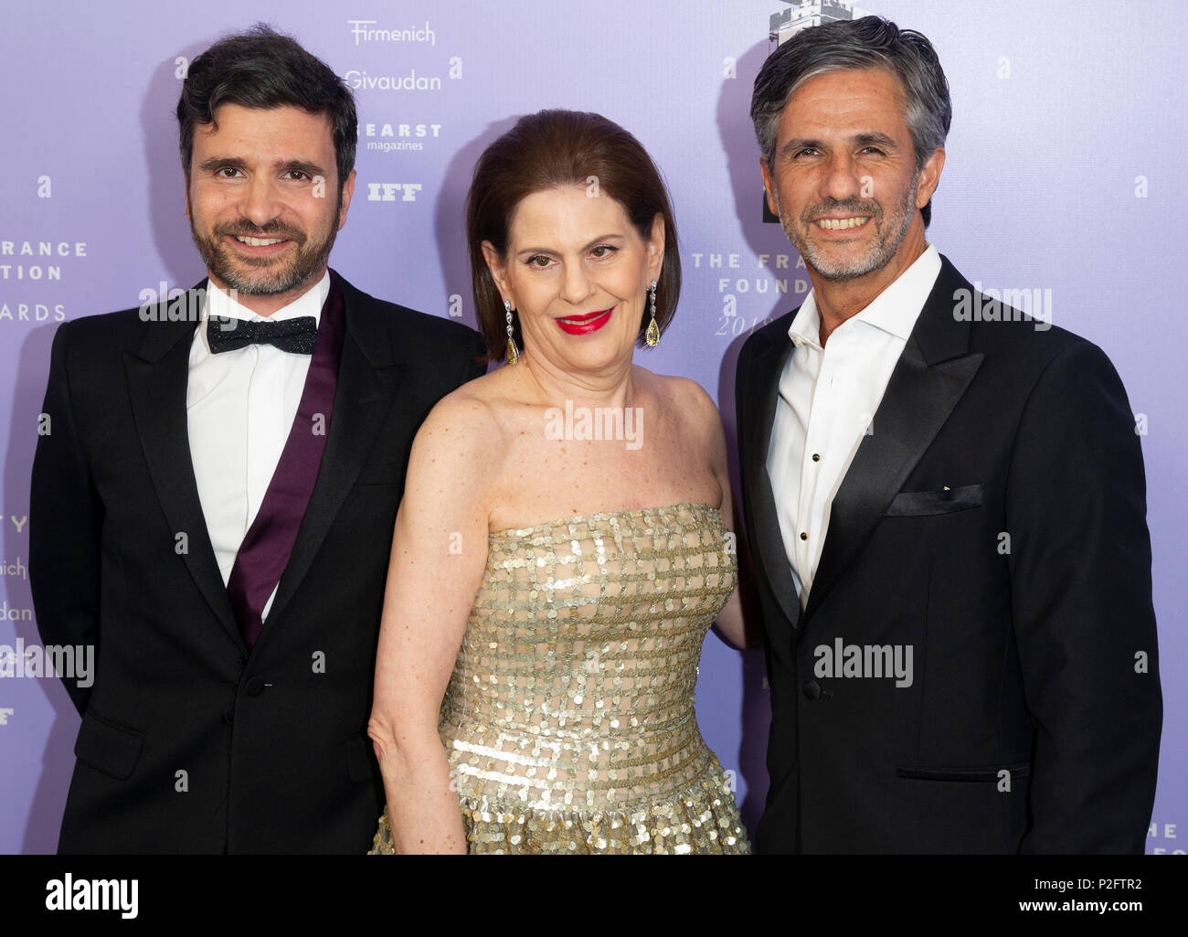 New York, NY - June 12, 2018: Alexandre Choueiri, Linda G. Levy and ...