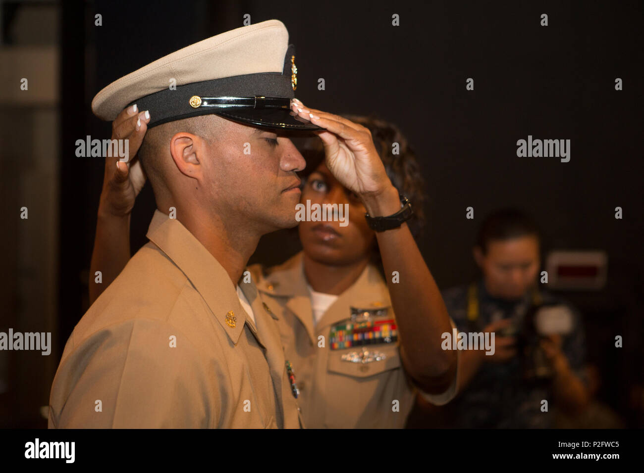 Newly-pinned Chief Hospital Corpsman Armando Leija, a corpsman with ...