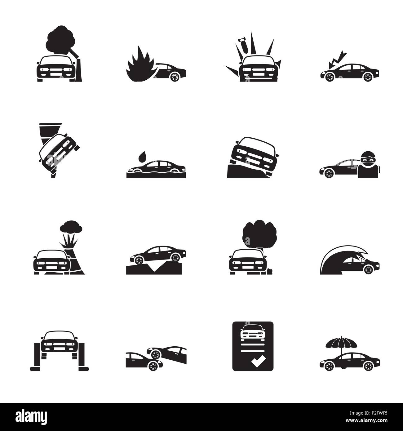 Volcano and lightning Stock Vector Images - Alamy