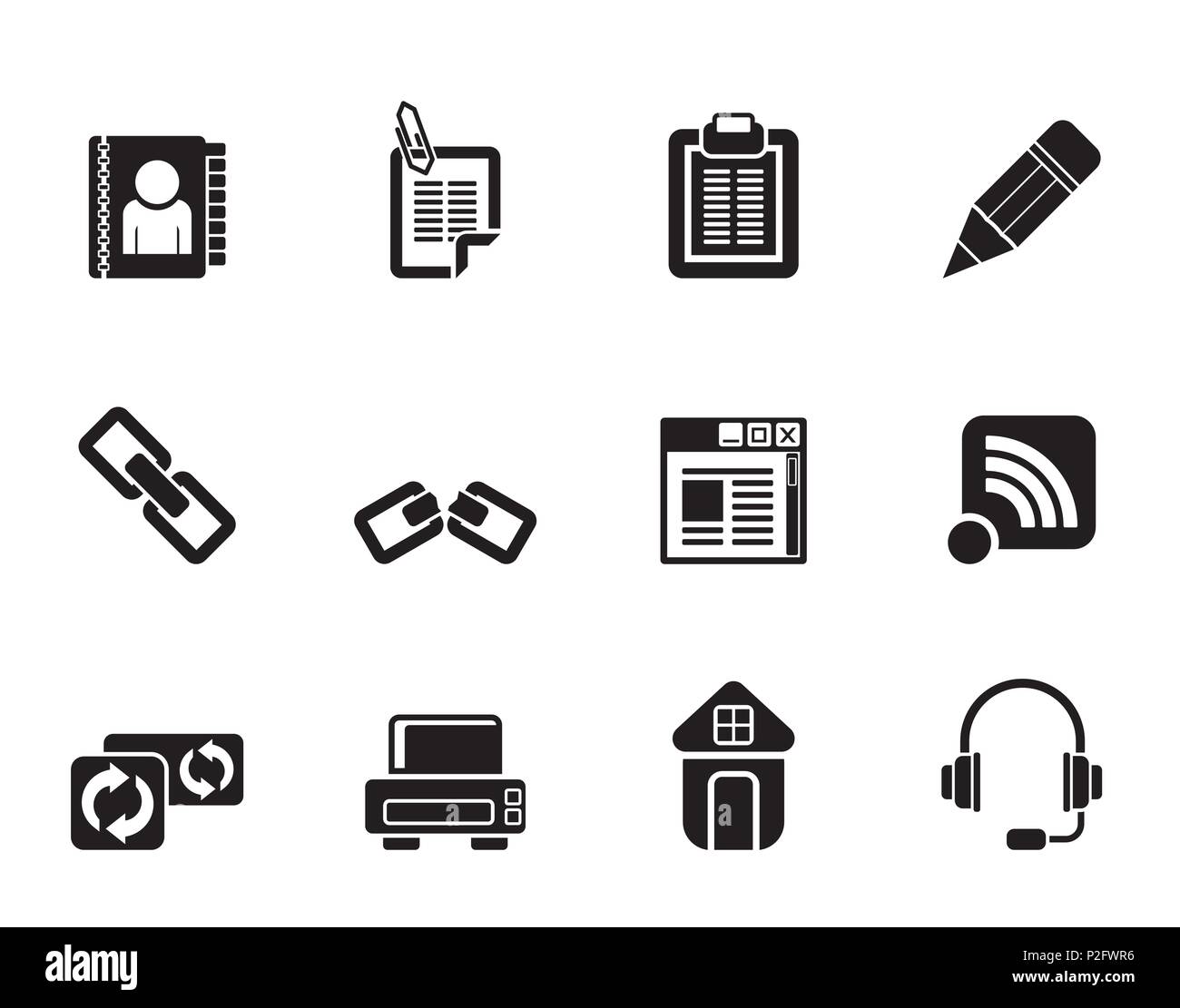 Blog pad Stock Vector Images - Alamy