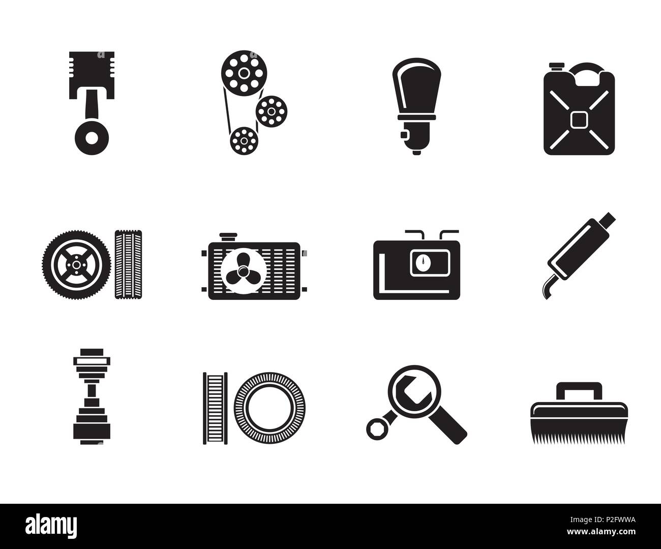 Car Tools Silhouette