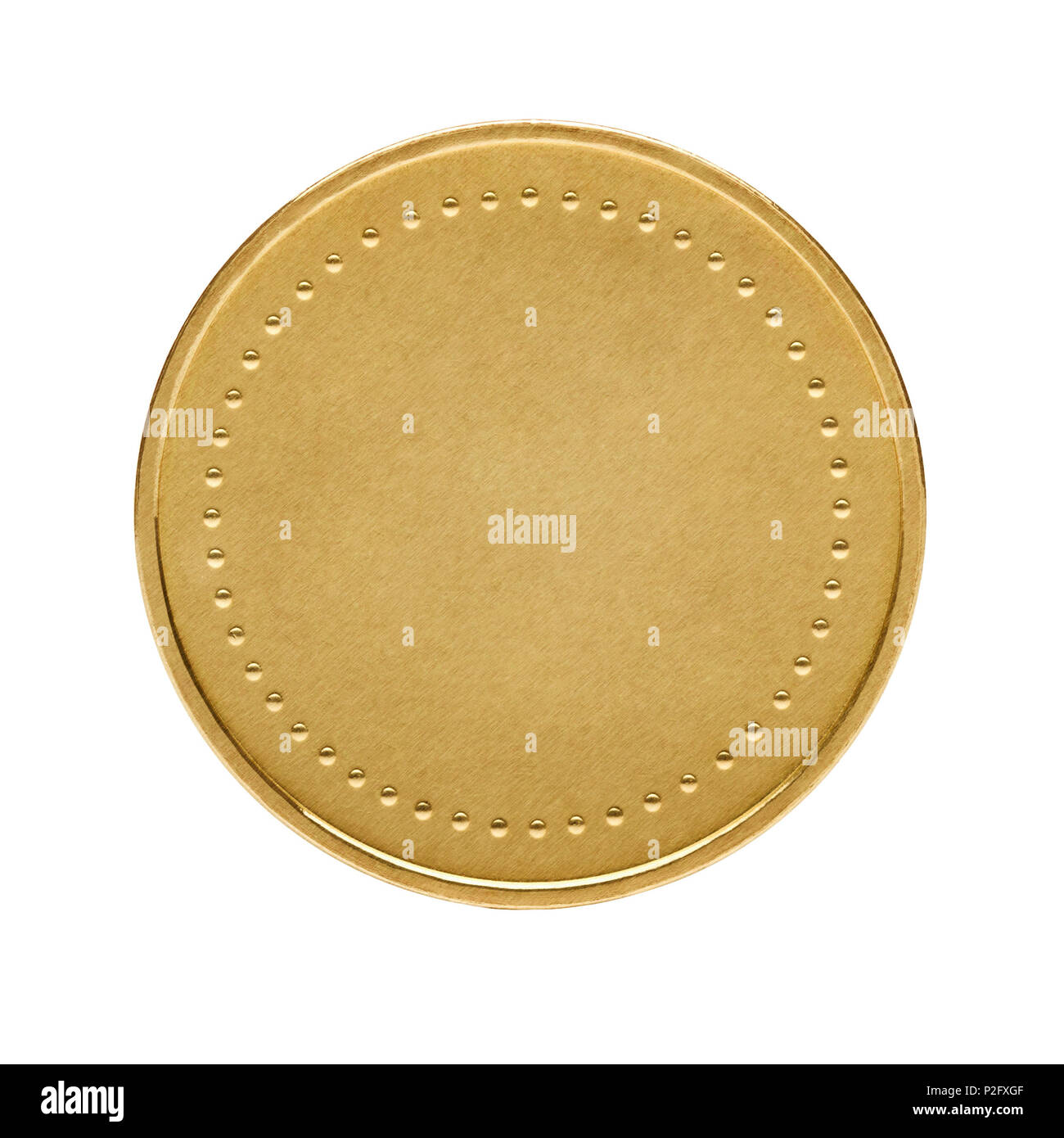 Blank gold coin hi-res stock photography and images - Alamy