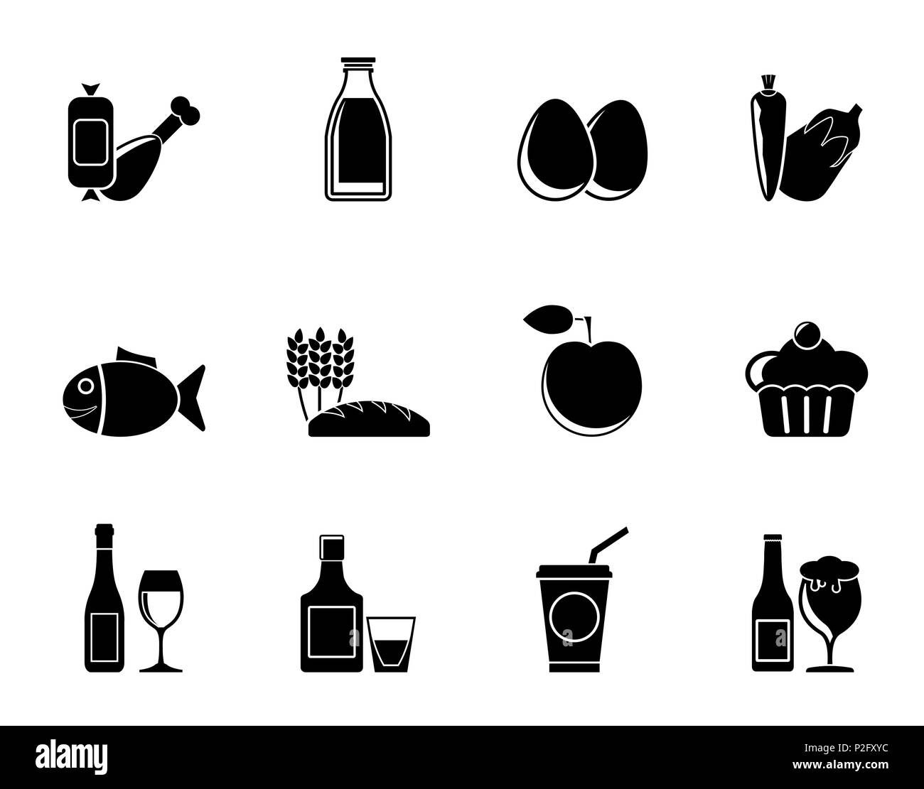 Food Vector Silhouette