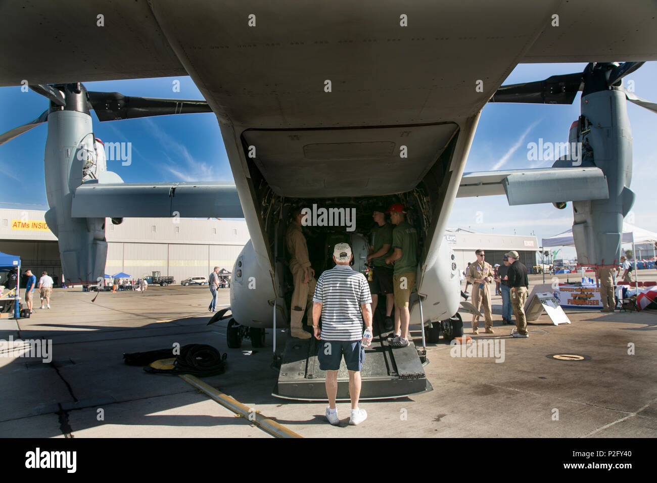 U.S. Marine Aviators with Marine Medium Tilt-rotor Squadron (VMM) 161 ...
