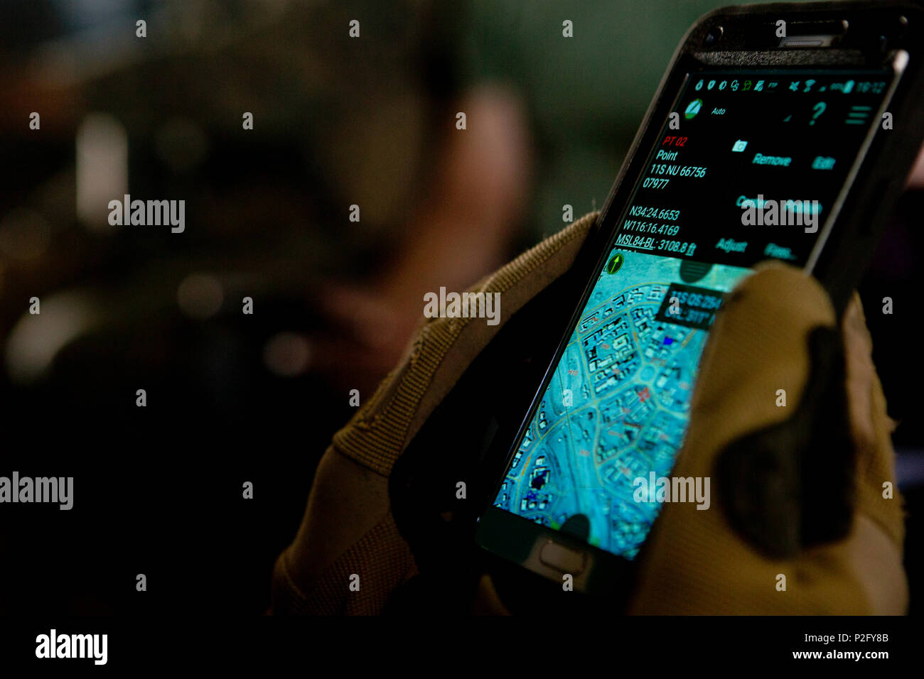 A U.S. Marine Corps student with infantry officers course (IOC ...