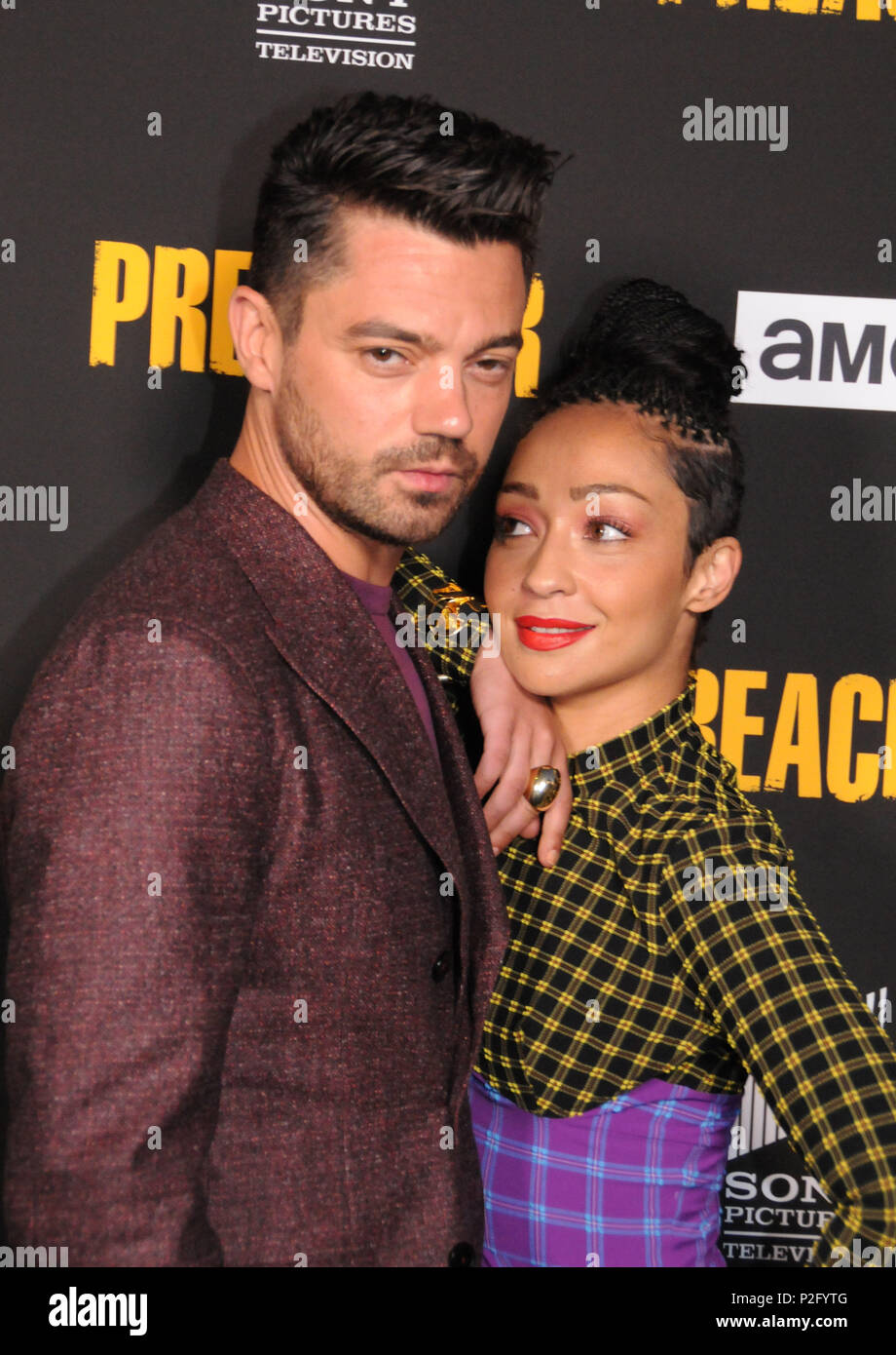 LOS ANGELES, CA - JUNE 14: (L-R) Actor Dominic Cooper and actress Ruth ...
