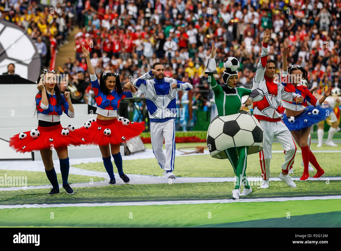Dancers perform during the opening ceremony before the 2018 FIFA World ...