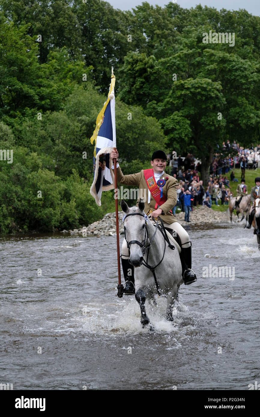 Selkirk, UK. 15th Jun, 2018. Selkirk Common Riding - Hail Smilin Morn ...